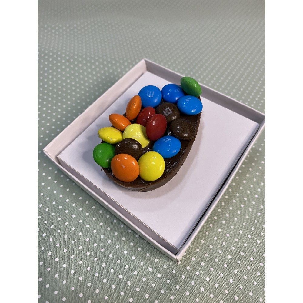 Caixa ovo de colher 50g x 1 - branca - 8x8x4 cm - Pacote c/ 10un.